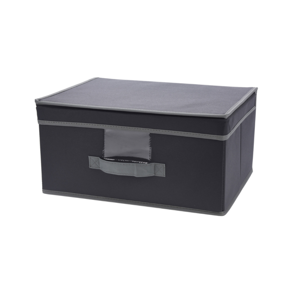 BOITE RANGEMENT COUVER RABATTAB GRIS - Yatout Home